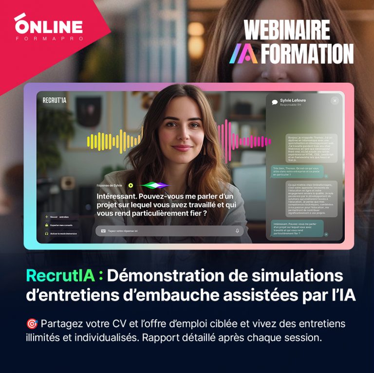 Webinaire IA & Formation : Démonstration de nos innovations IA pour la formation