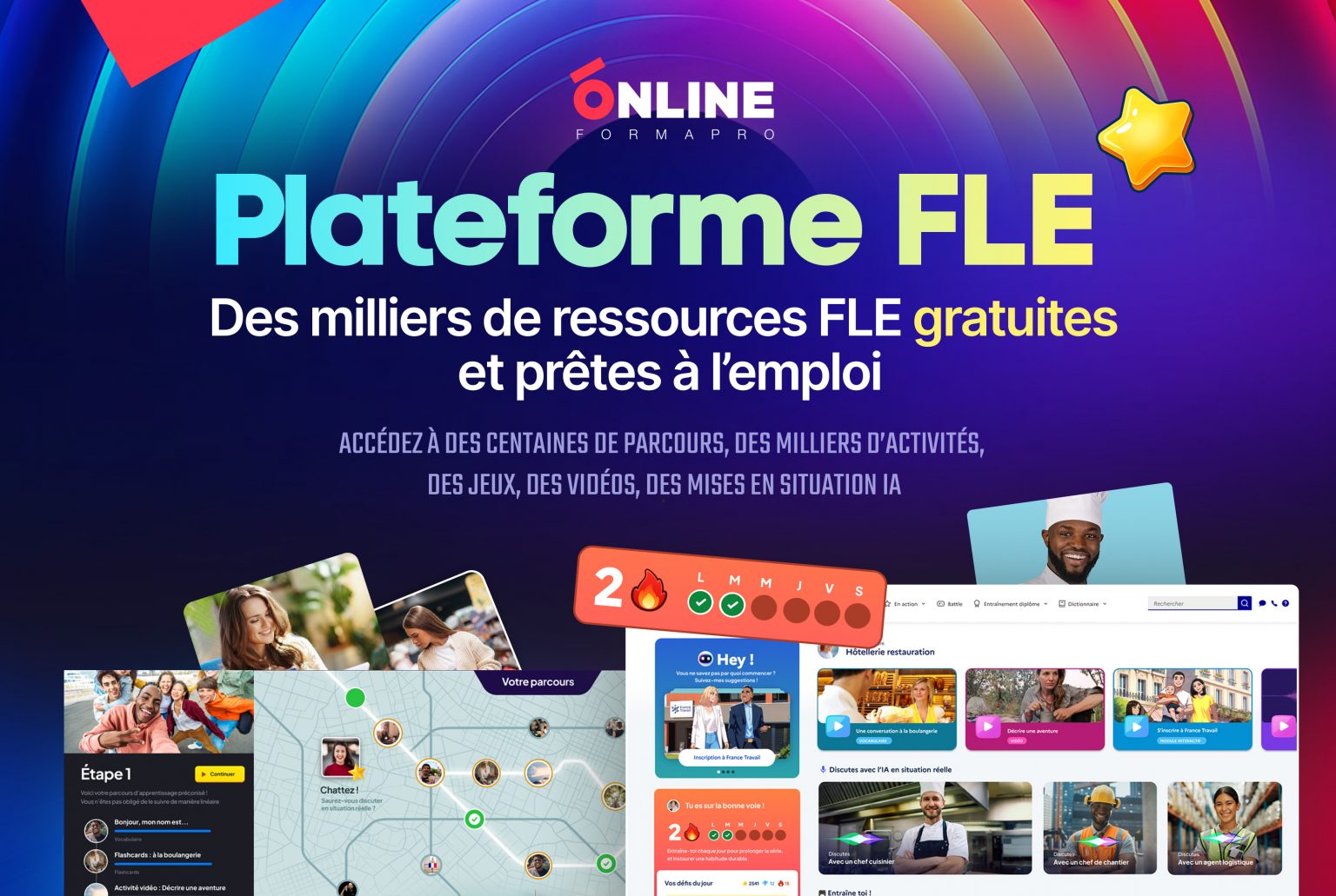 Plateforme FLE Onlineformapro : Des milliers de ressources gratuites et ...